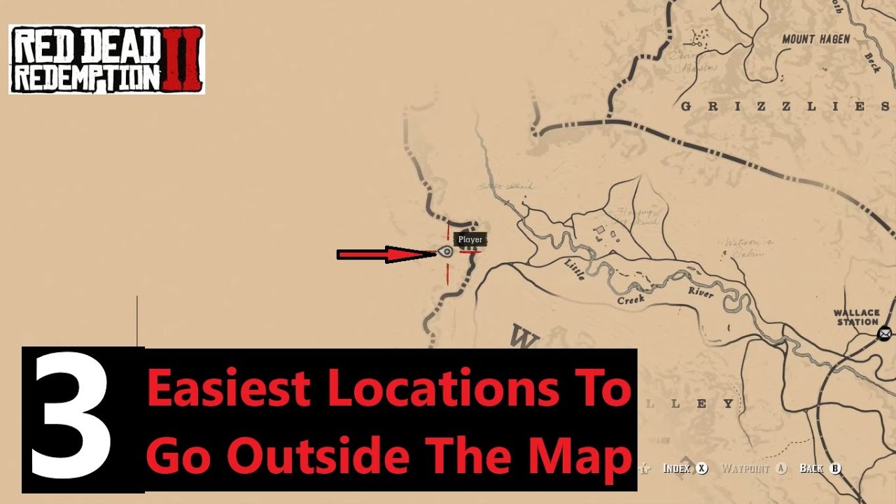 How To Go Out of Map in Rdr2 | 3 Easy Locations to Go Outside Map - YouTube