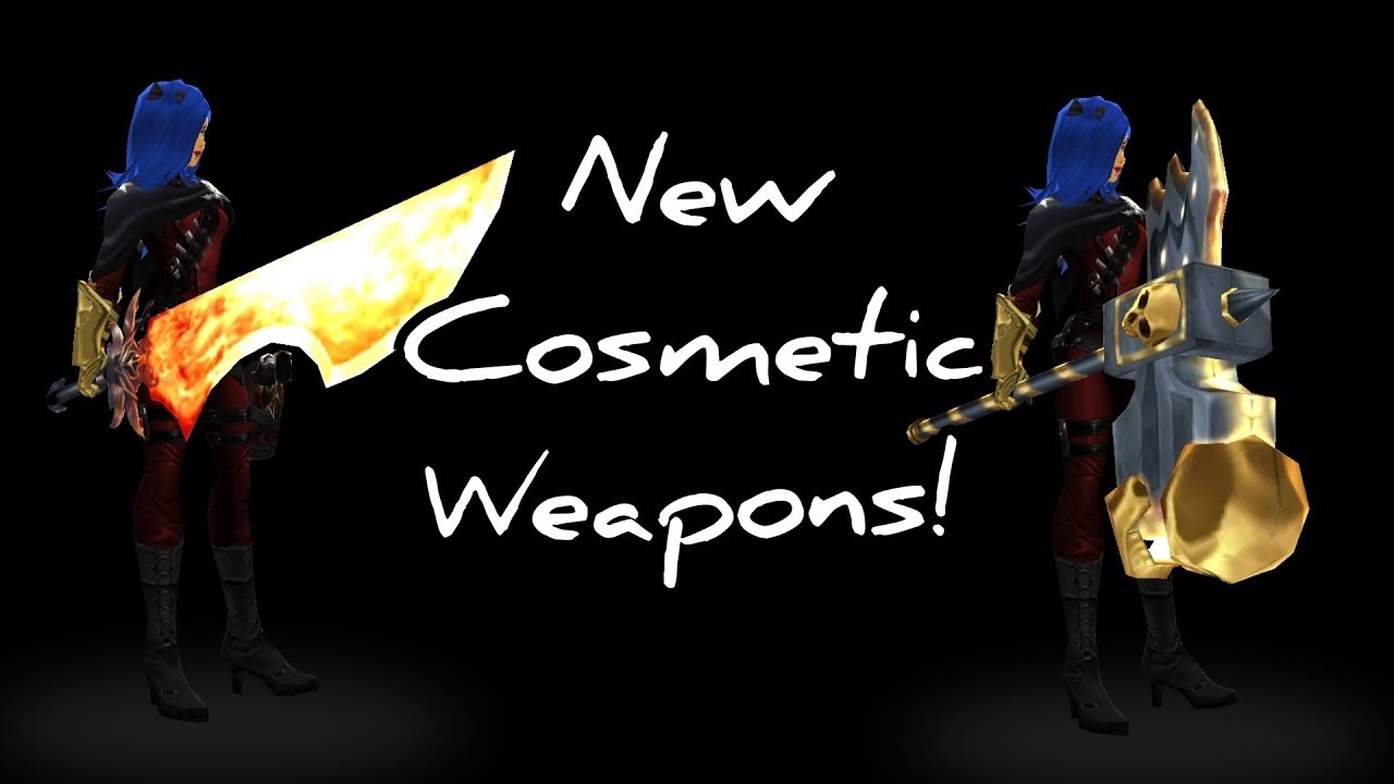 AQ3D New Rare Cosmetic Weapons! | Daily Boss Trophy Rewards! - YouTube