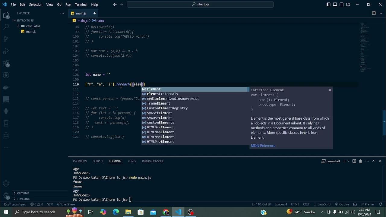 Web Development JavaScript | Lecture 3 | 05 October 2024 - YouTube