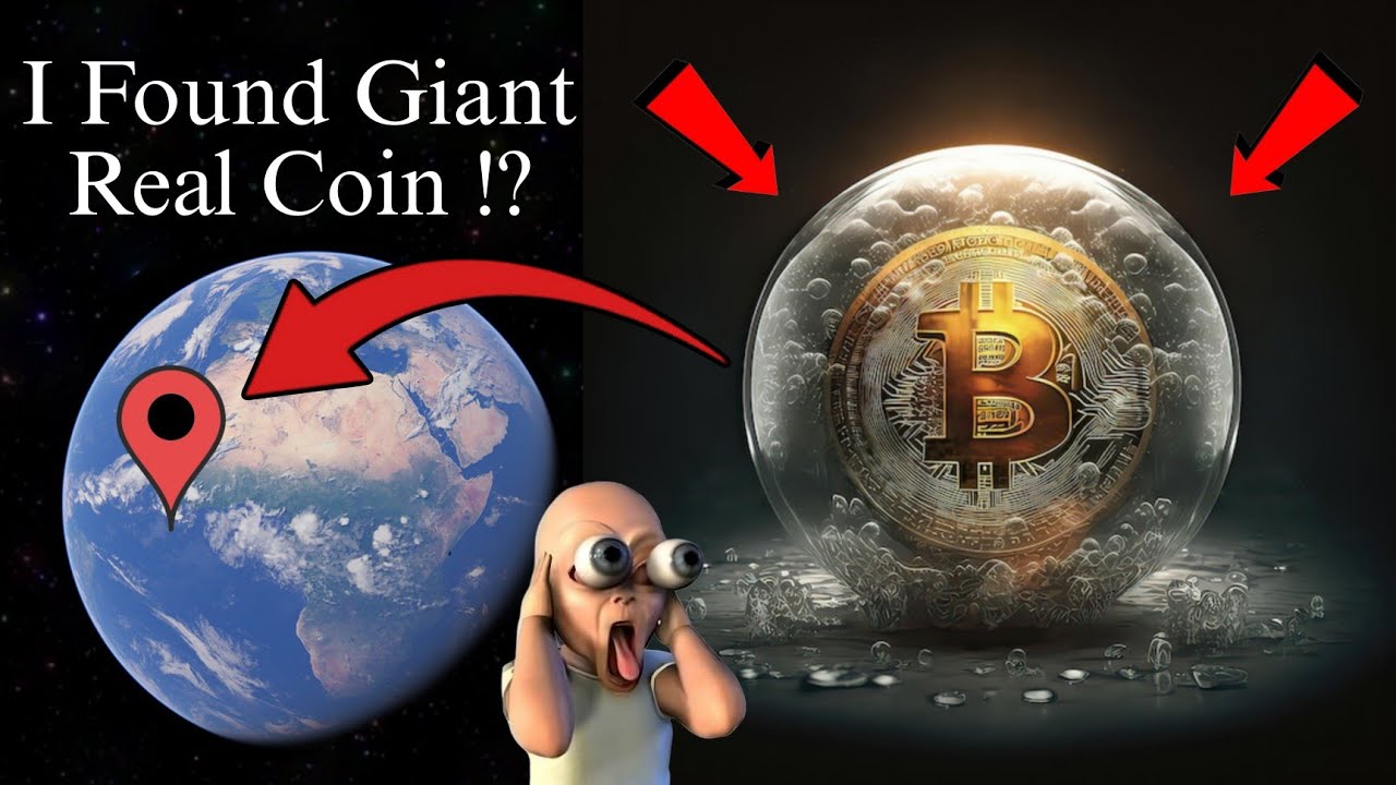 I Found Giant Bitcoin in Real Life on Google Maps and Google Earth! 🤯😰 ...