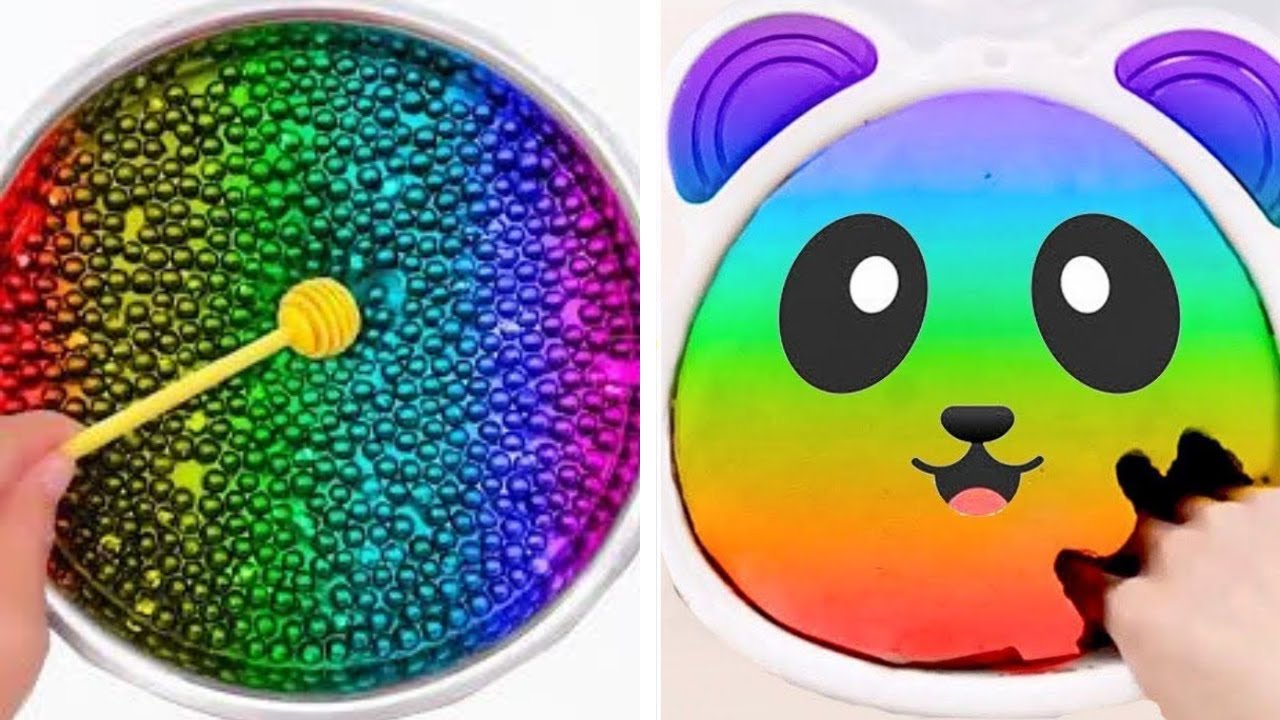 7 mint oddly satisfied slime ASMR |slime videos Cilla and maddy| slime ...