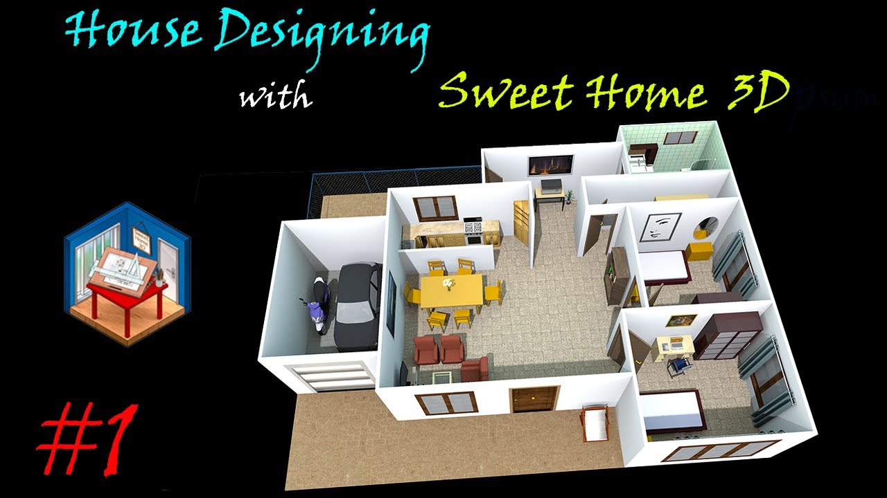 House Plan Design with Sweet Home 3D pt.1 - YouTube