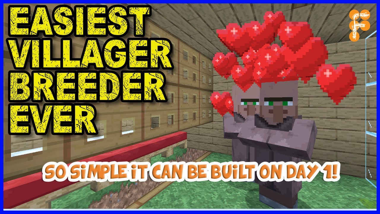 How to make Super Easy Villager Breeder For Minecraft 1.14+ (Tutorial ...