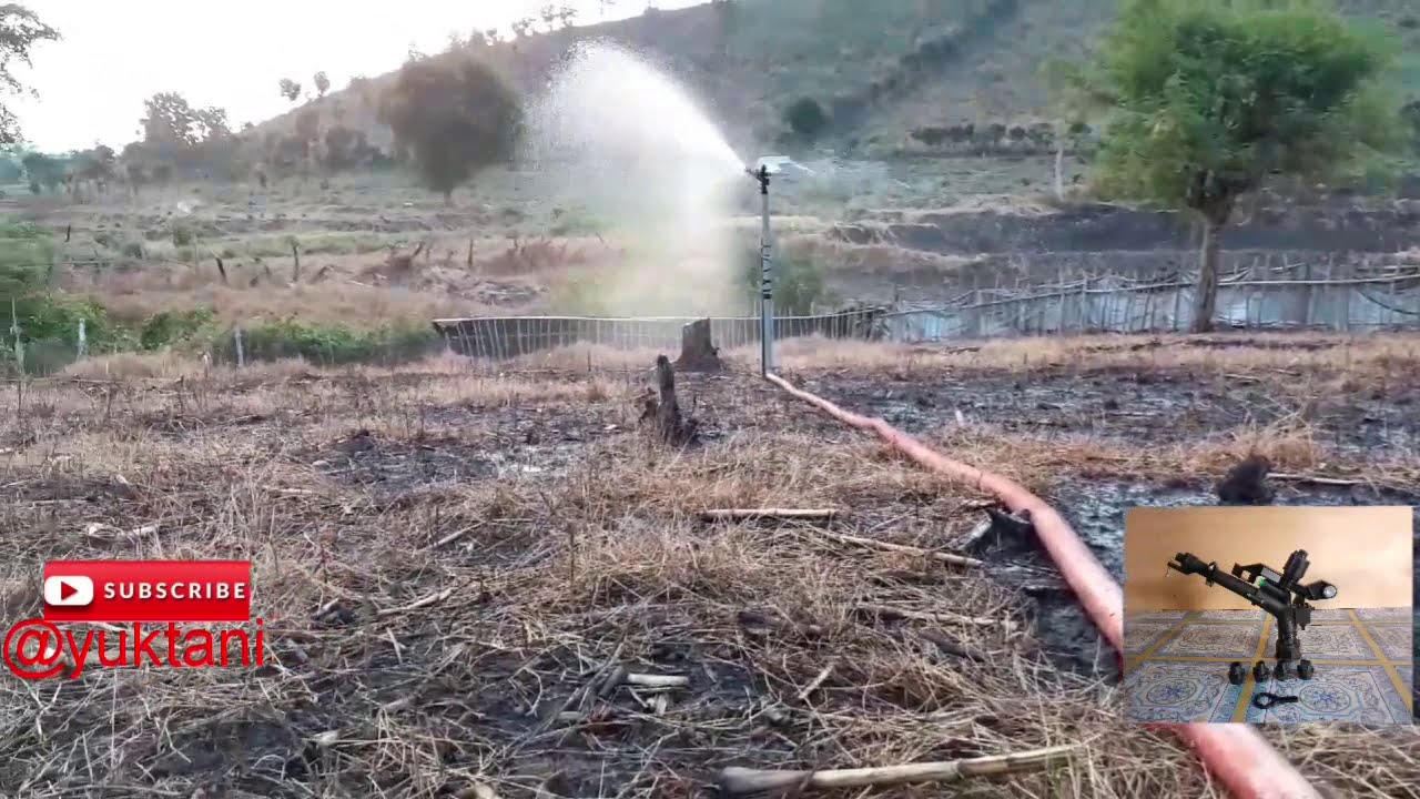 Aplikasi Sprinkler yg murah Jarak Tambak sekeliling bisa 25 - 30 meter ...