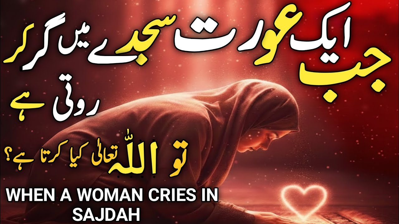 Jab ek aurat Sajde Mien Roti Hai To Allah Kiya Karta Hai? ... Prayer ...