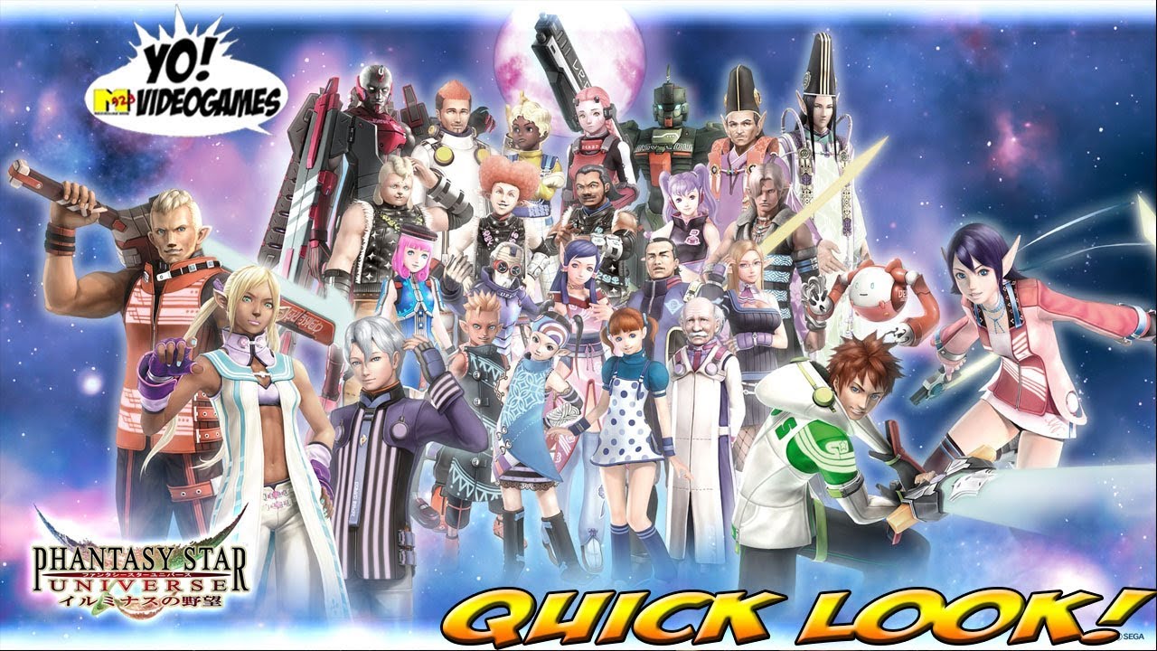 PS2: Phantasy Star Universe! Quick Look - YoVideogames - YouTube