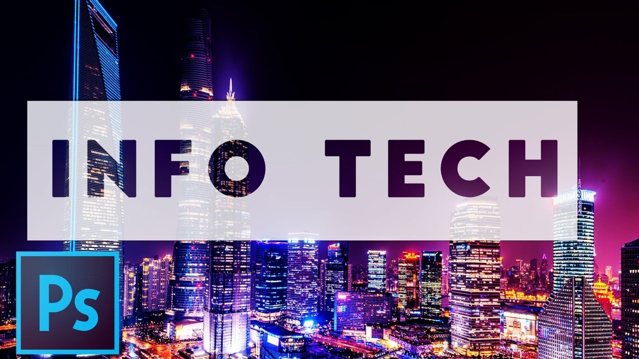 City text effect _ photoshop - YouTube