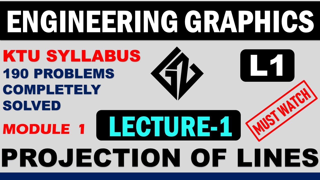 Lecture1 | L1|Engineering Graphics EST110 || KTU Syllabus || Projection ...