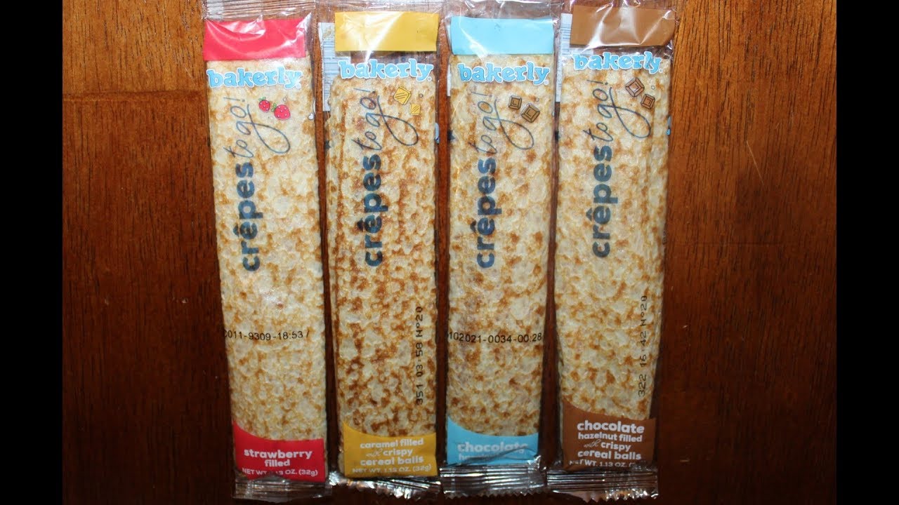 Bakerly Crêpes To Go: Strawberry, Caramel, Chocolate Hazelnut ...