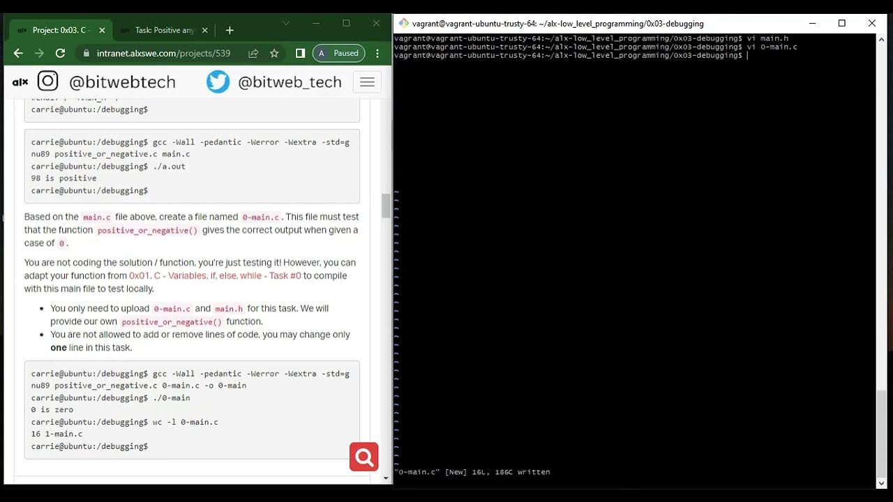 0x03. C - Debugging (task 0 and 1) - YouTube