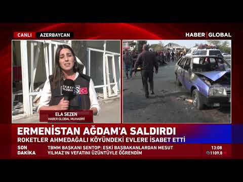 Ermenistan'dan Ağdam'a Hain Saldırı! Roketler Ahmedağalı Köyündeki Evlere İsabet Etti