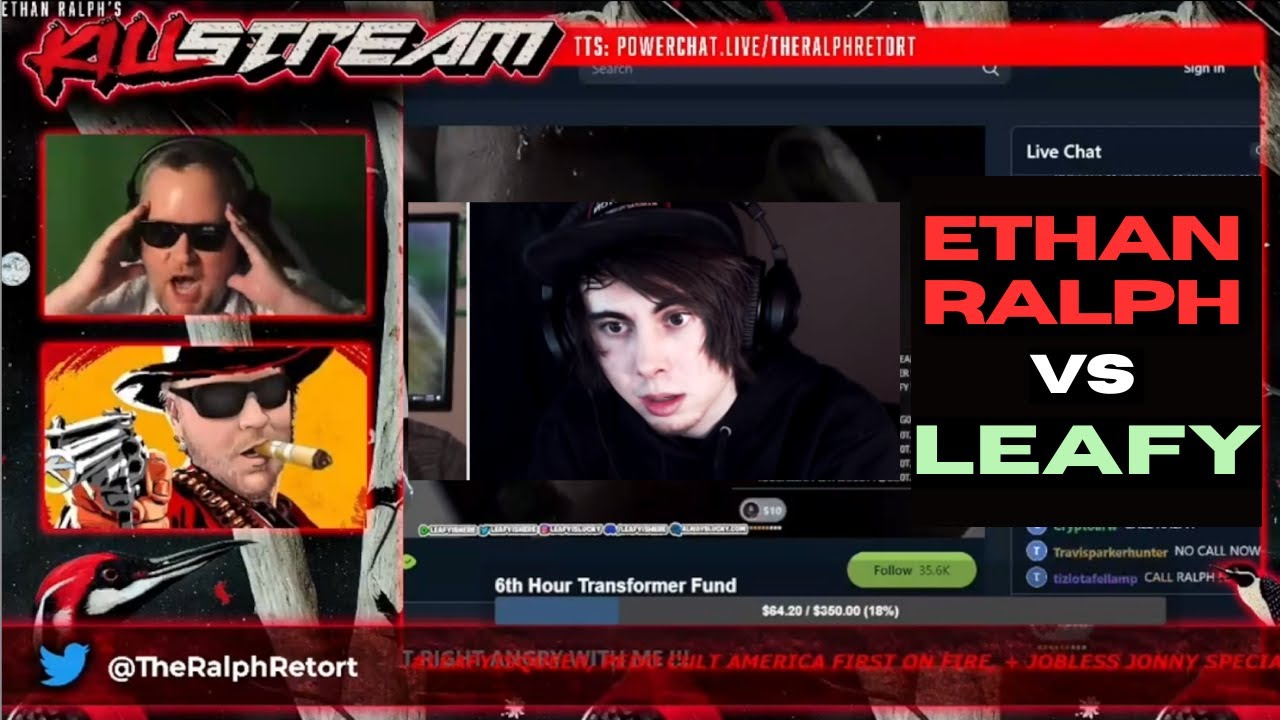 Ethan Ralph Declares War on Leafy and Raids His Livestream - YouTube