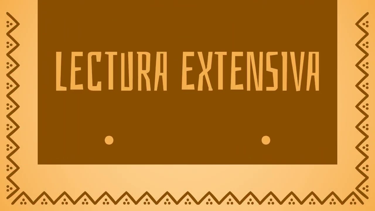 Lectura Extensiva E Intensiva - YouTube