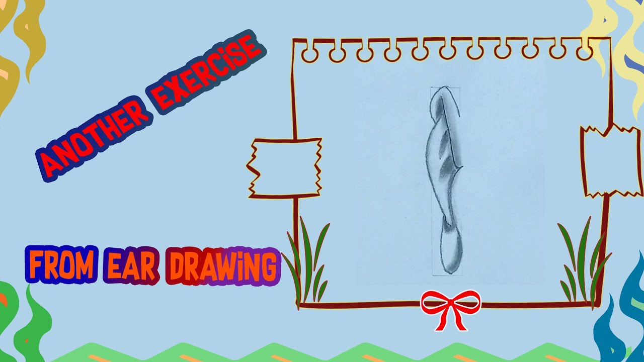how to draw ear easy step by step ear drawing for beginners 2023| front ...