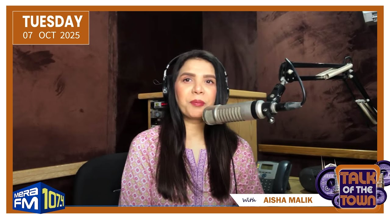 Aisha Malik Live on Mera FM107.4 | 07 Oct 2025 - YouTube