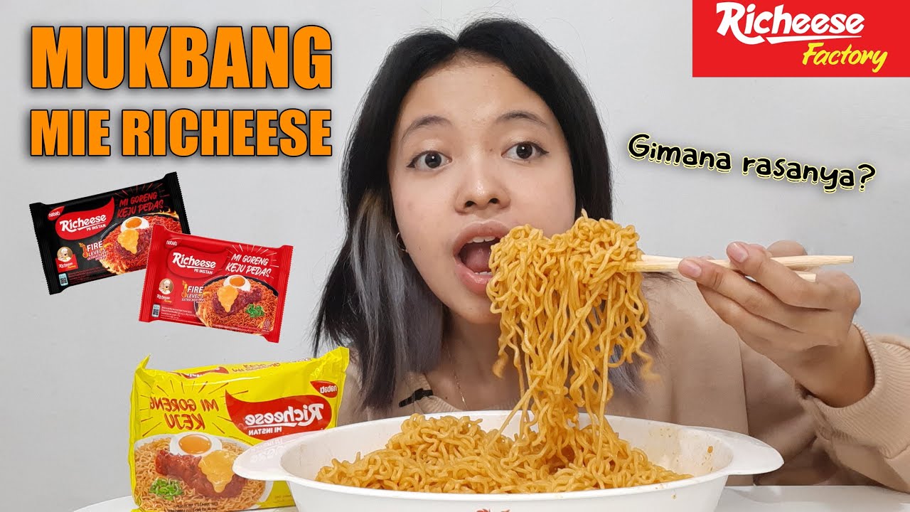 MUKBANG MIE RICHEESE! MIE GORENG RICHEESE FACTORY - YouTube