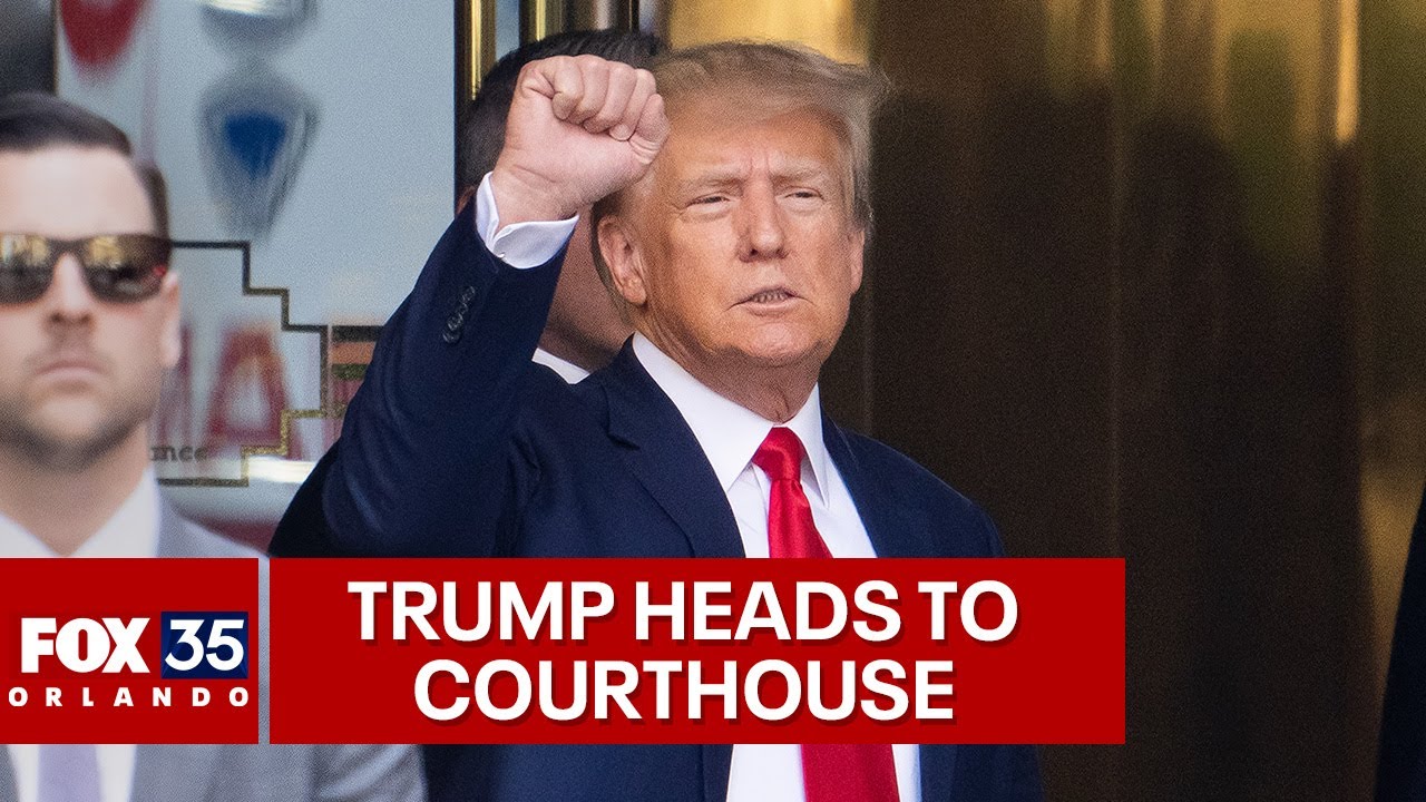 LIVE - Donald Trump in New York courthouse for arraignment - YouTube