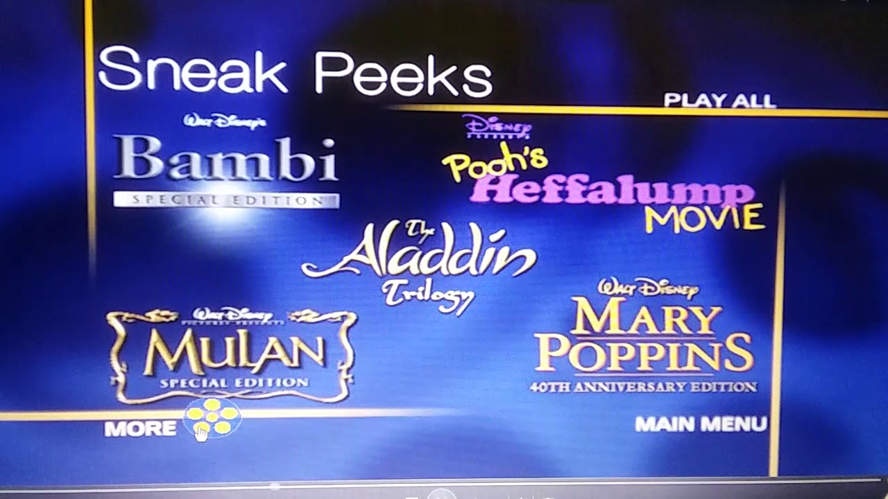 Sneak peeks menu - YouTube