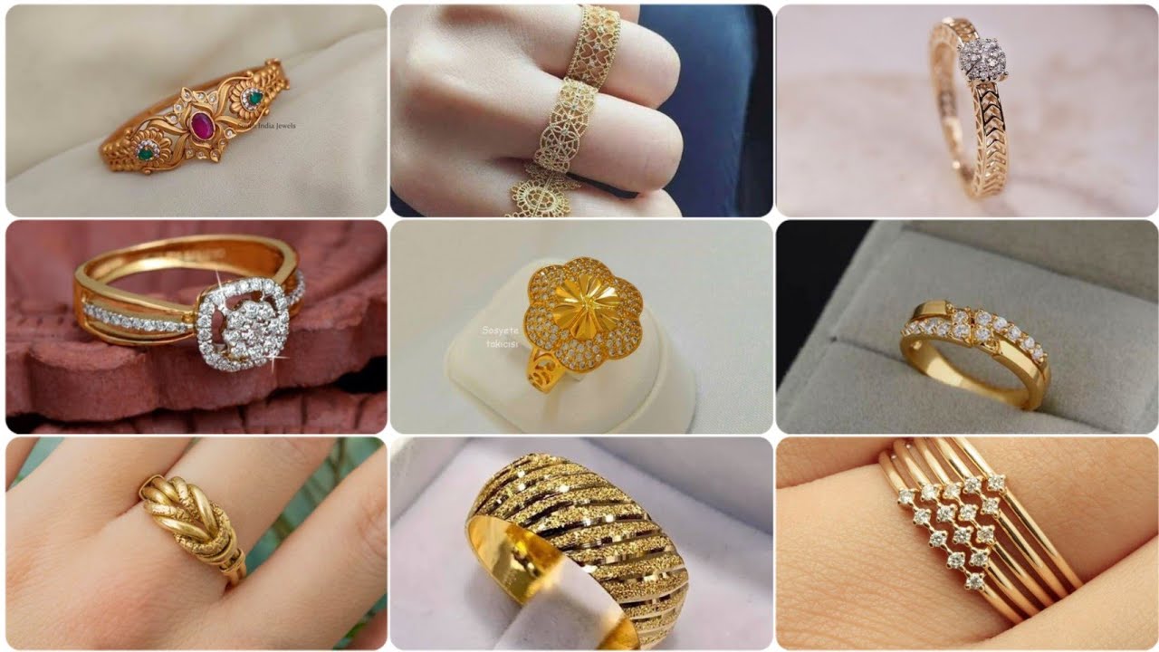 Top100+gold ring designs/most beautiful gold ring designs for women ...