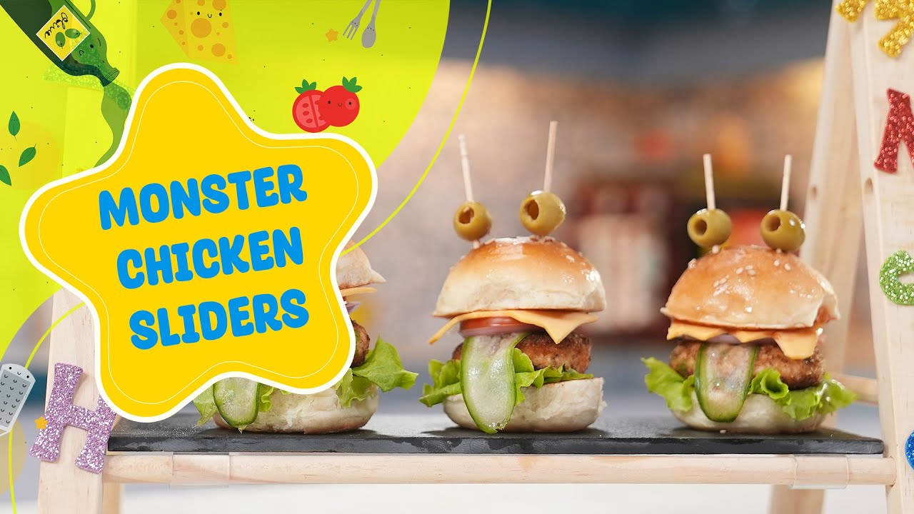 Monster Chicken Sliders | Tiny Taste Buds | Recipes for Kids | Sanjeev ...