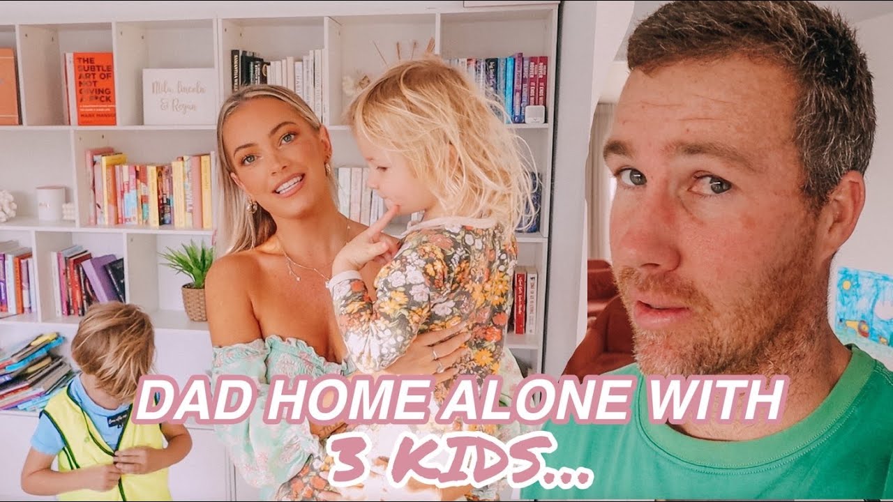DAD AT HOME WITH KIDS FOR 24 HOURS.. MUM GOES AWAY! *AUSSIE MUM VLOGGER ...