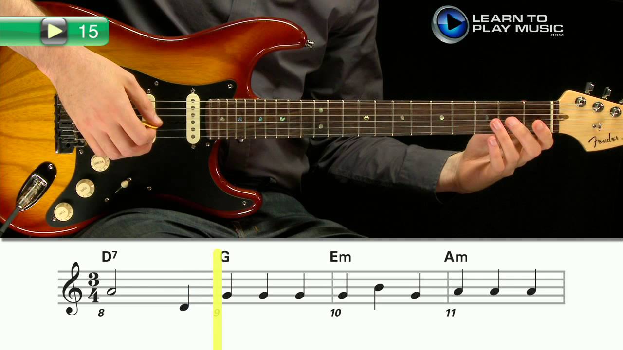 Ex015~1 How to Play Guitar - Guitar Lessons for Beginners Book 1 - YouTube