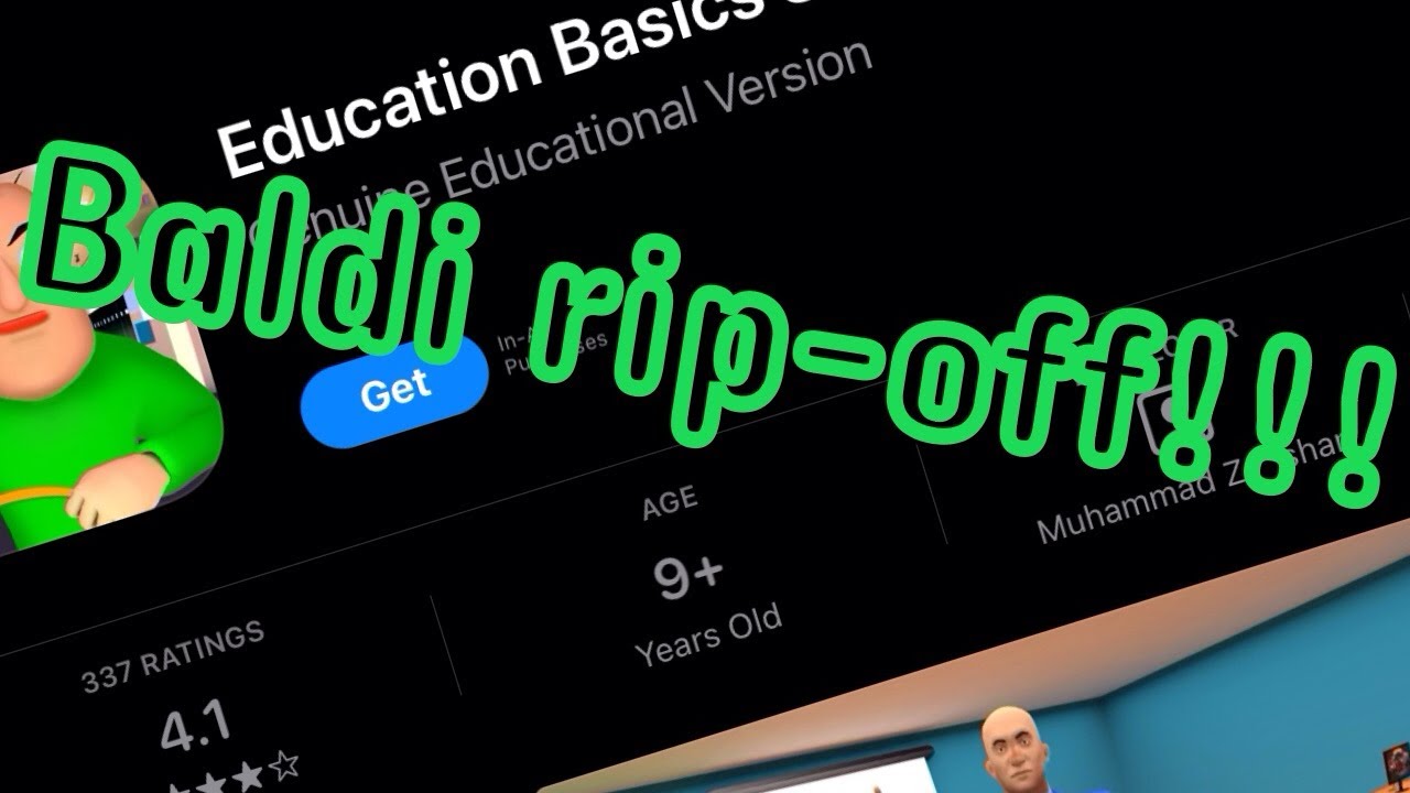 Stupid Baldi mobile rip-off!! - YouTube