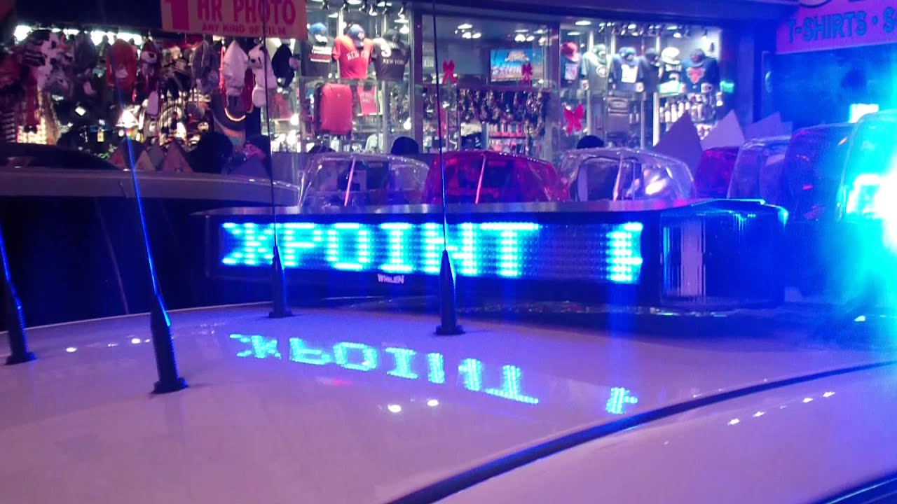 NYPD light bar message - YouTube