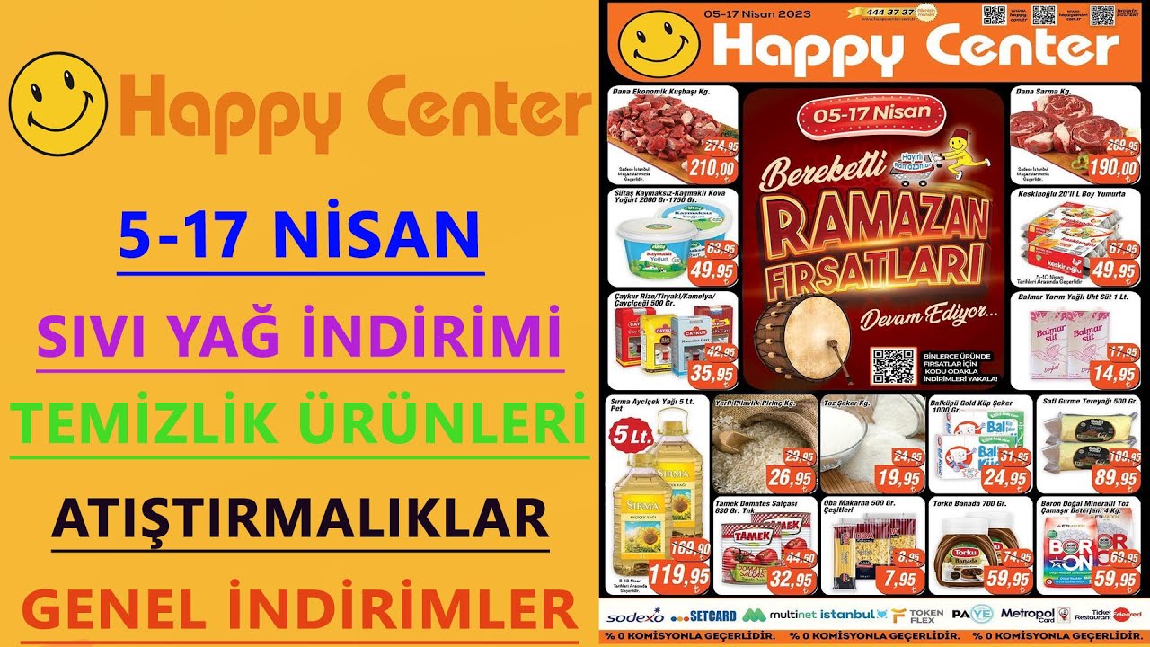 HAPPY CENTER 5 - 17 NİSAN 2023 / HAPPY CENTER SIVI YAĞ / HAPPY CENTER ...