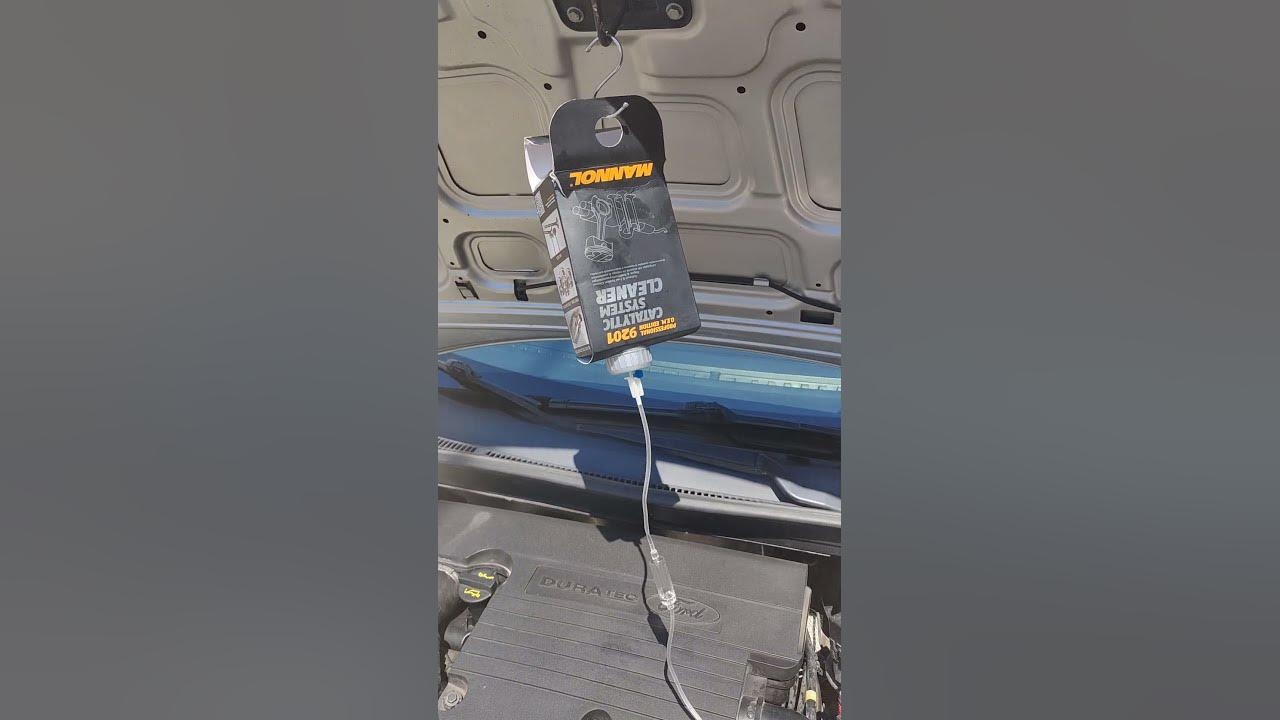 Mannol 9201 Catalytic System Cleaner Ford fiesta 1.3 - YouTube