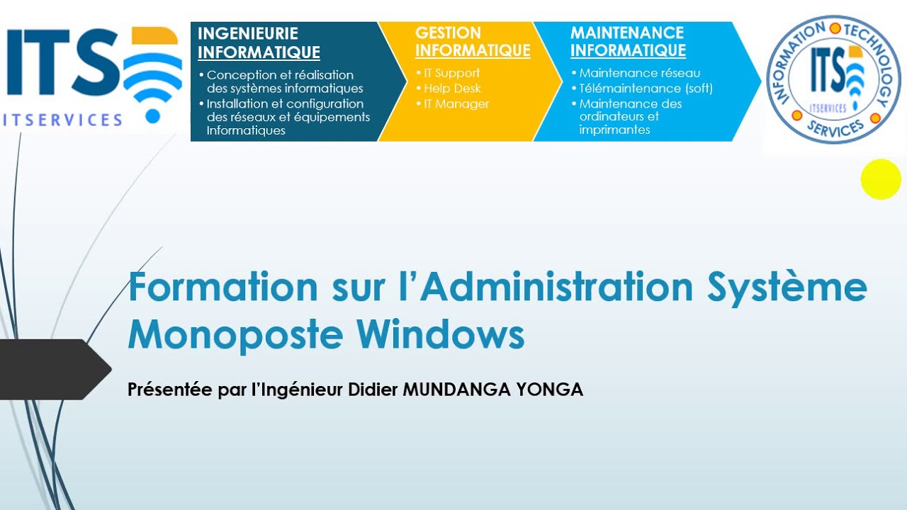 Formation sur l'administration système Windows - YouTube