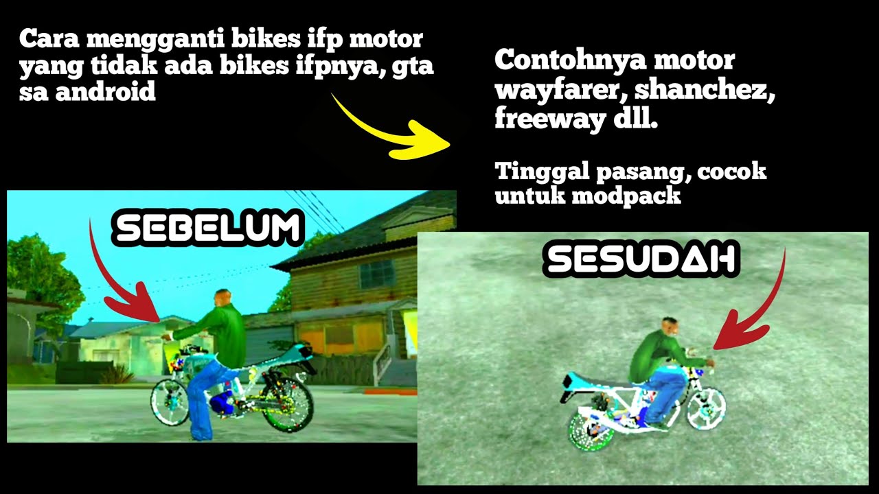 CARA MEMASANG BIKES IFP DI MOTOR FREEWAY WAYFARER SHANCEZ DLL TINGGAL ...