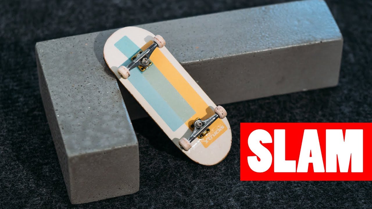 SLAM Concretes - L Ledge Fingerboard Curb - Product Blog - YouTube