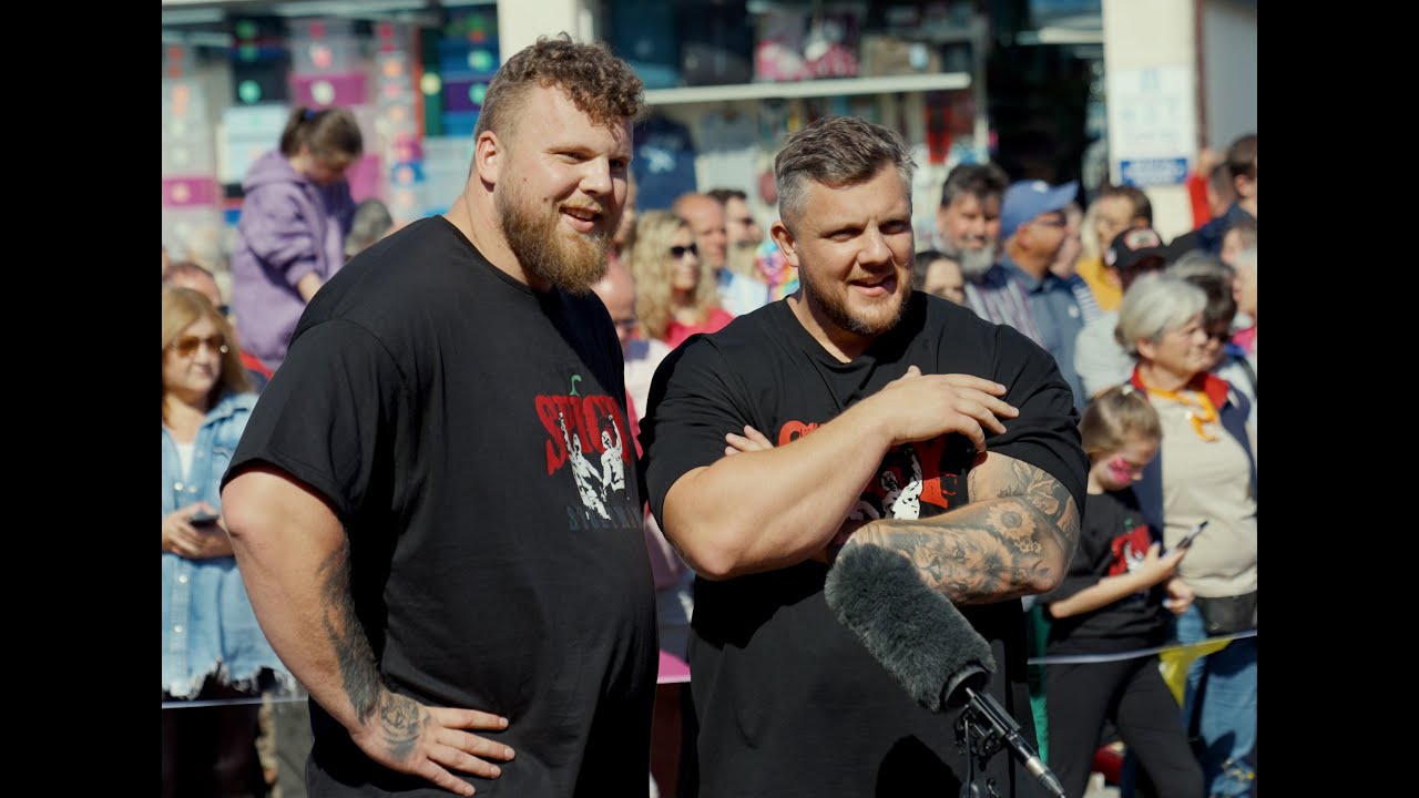 Invergordon Celebrate The Achievements Of The Stoltman Brothers - YouTube