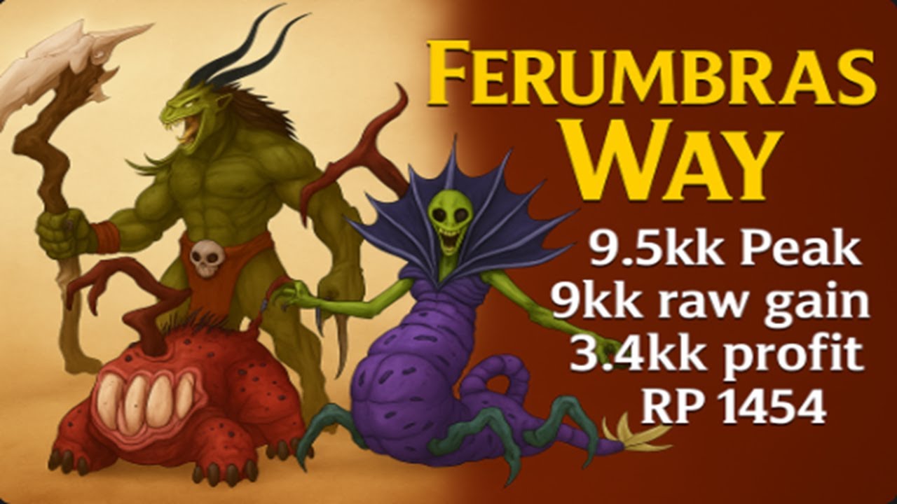RP 1454 Feru way (caminho Ferumbras) 9kk/h (100%) + 3.4kk Profit - YouTube