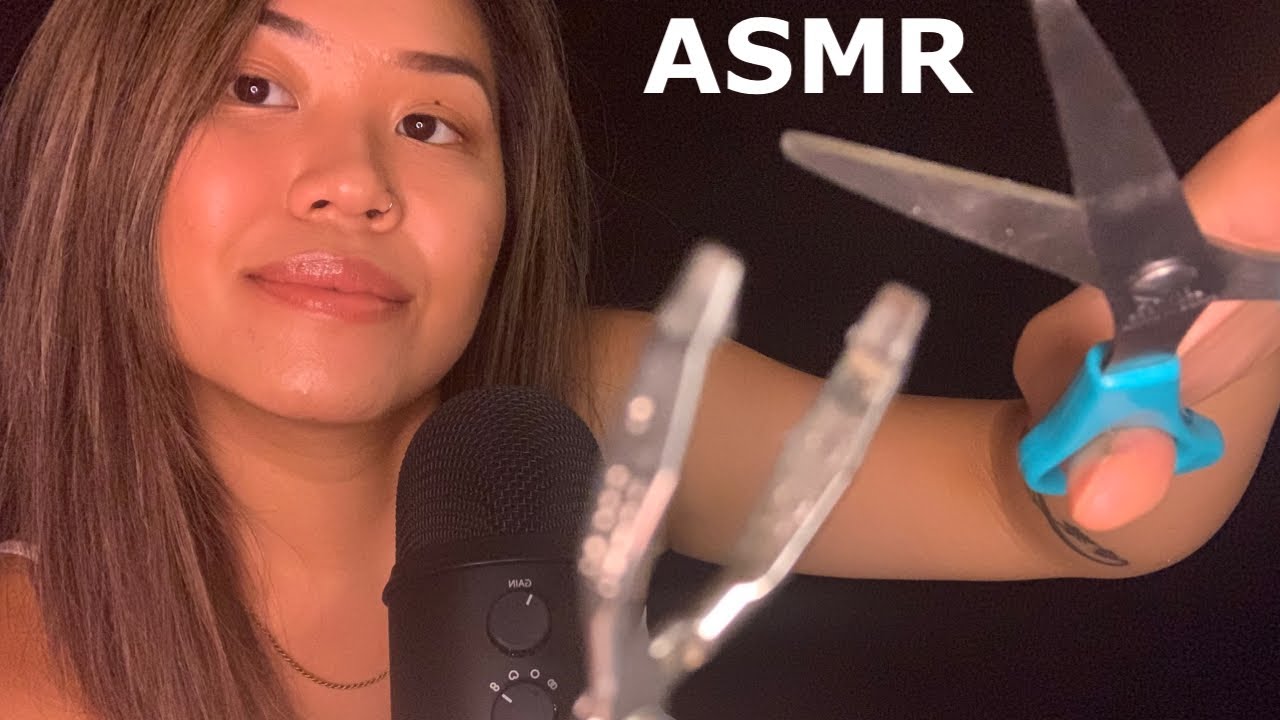 ASMR PLUCKING, PULLING & FLICKING NEGATIVE VIBES 💞 (tongue clicking ...
