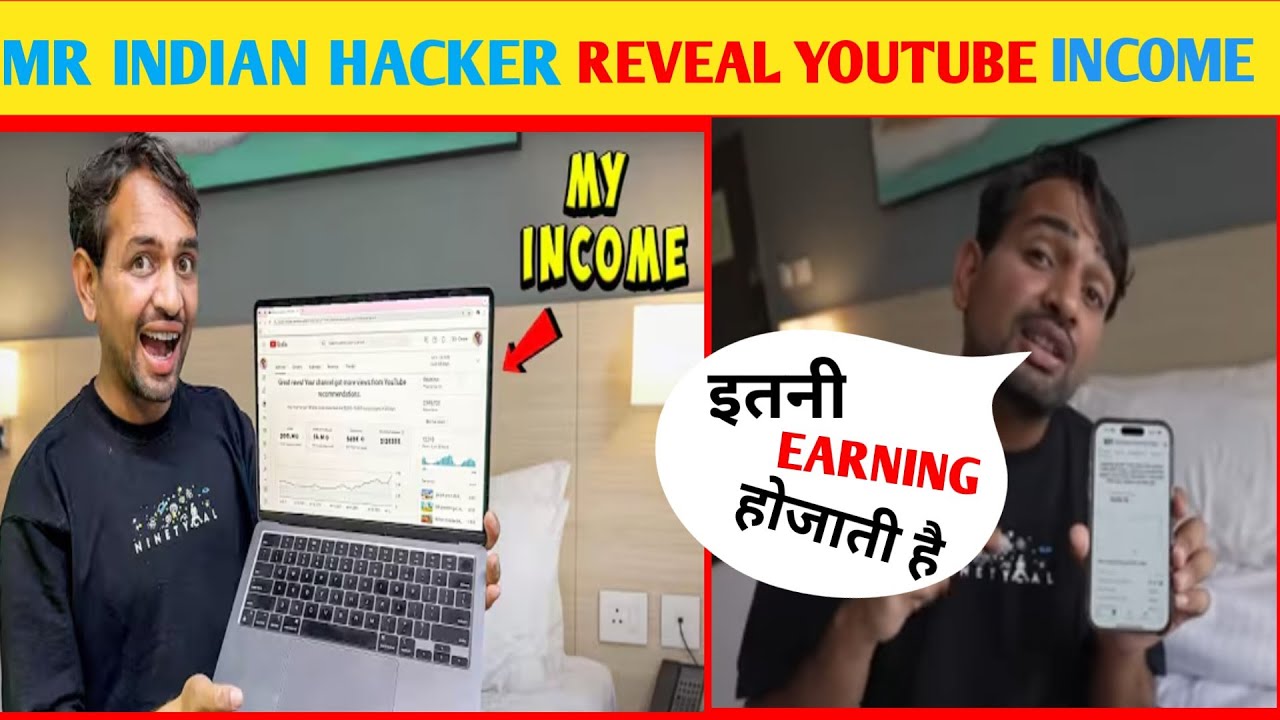 🤫Mr indian hacker Reveal youtube channel earning | mr indian hacker ea ...