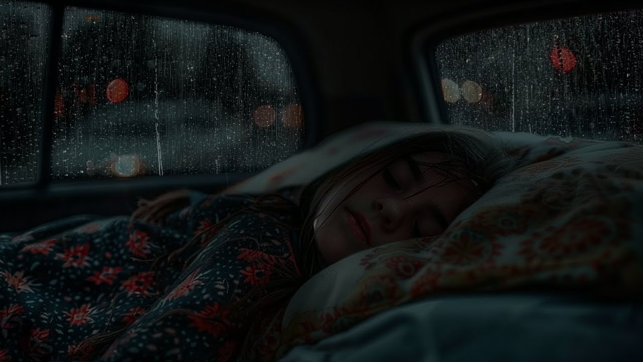 Comforting Rain and Car Ride - Little Girl Sleeps Soundly | Rain Sound ...