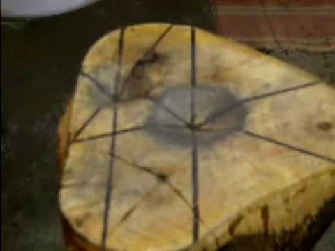 Shrinking Metal Using a Stump and a Wooden Mallet - YouTube