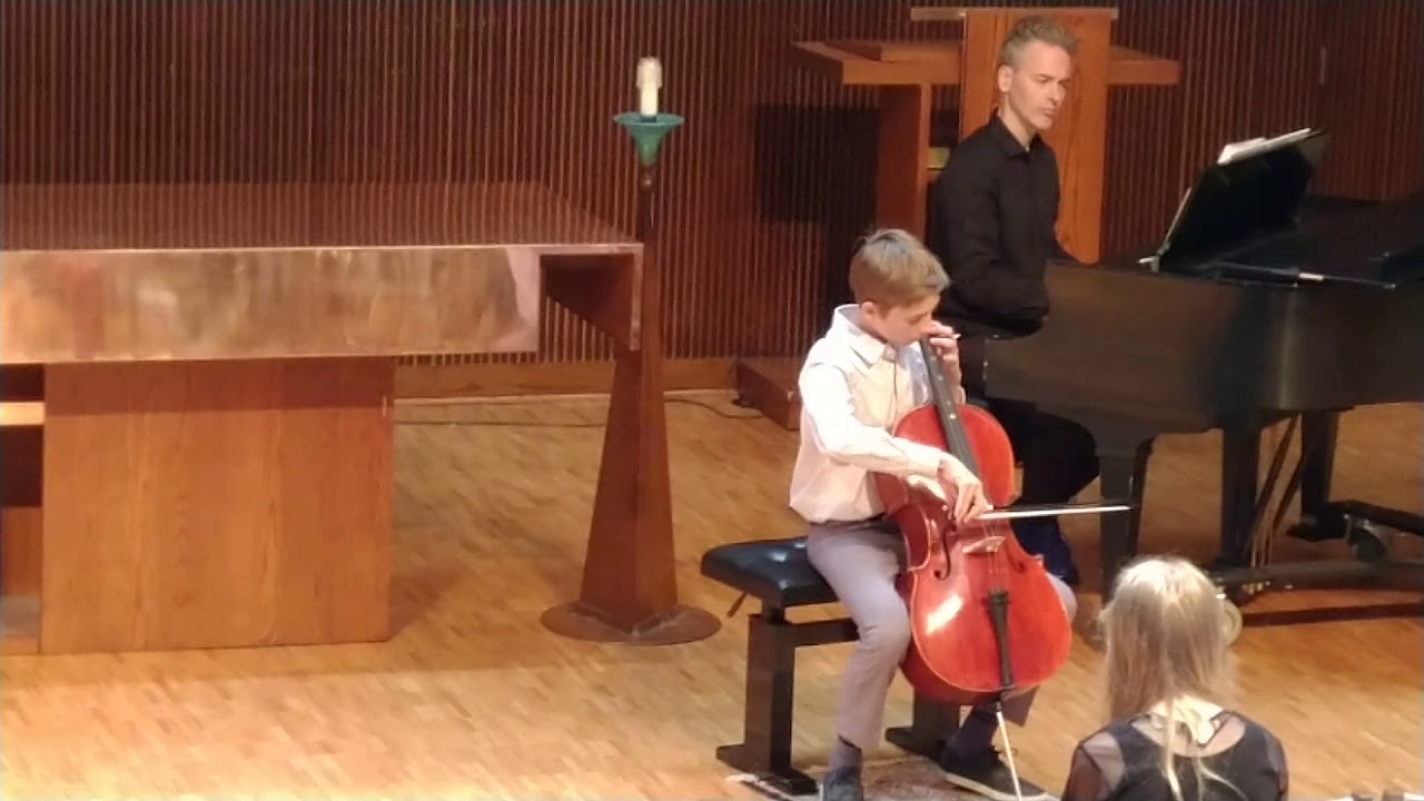 Colin's cello recital - Cannon Chapel Emory University - YouTube