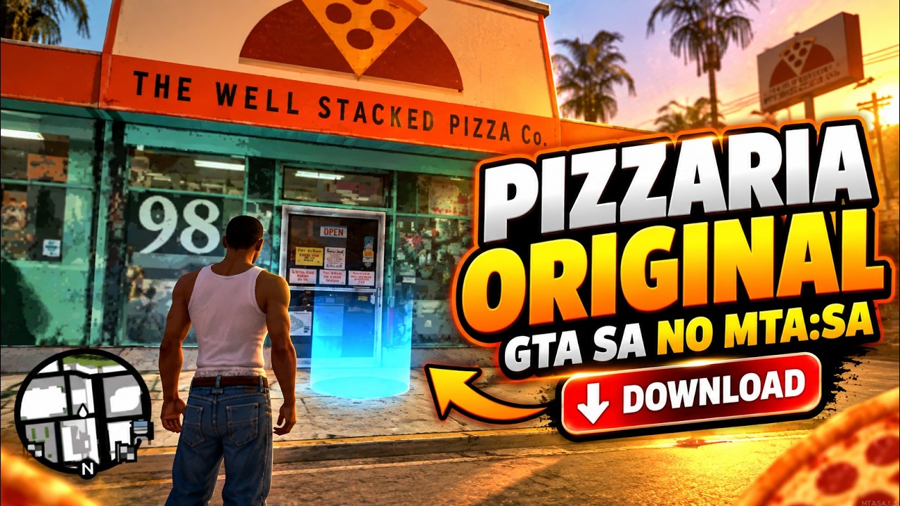 PIZZARIA ORIGINAL do GTA SAN ANDREAS no MTA! 🍕 SCRIPT LEVE + DOWNLOAD ...