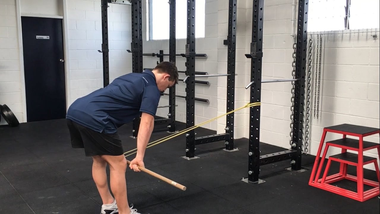 Hip Hinge w/ Lat Activation - YouTube