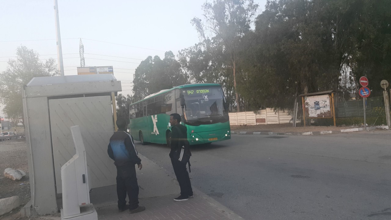 Scania Barak 21 of Egged Bus Cooperative on Route 947 at HaSharon ...