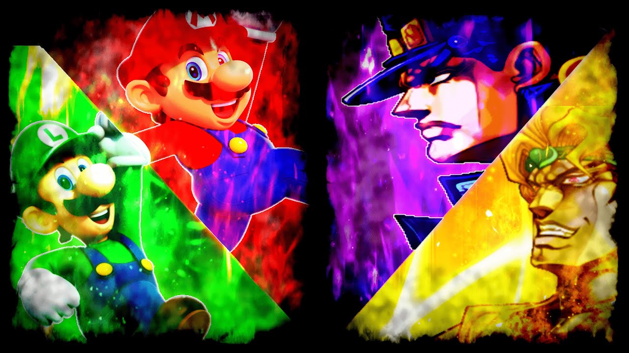 KOF MUGEN | Super Mario Team VS Dio/Jotaro Team - YouTube