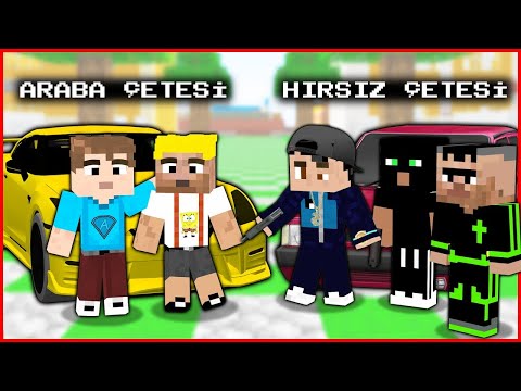 MİNECRAFT ARABA ÇETESİ VS HIRSIZ ÇETESİ! 😱 - Minecraft ZENGİN FAKİR HAYATI!