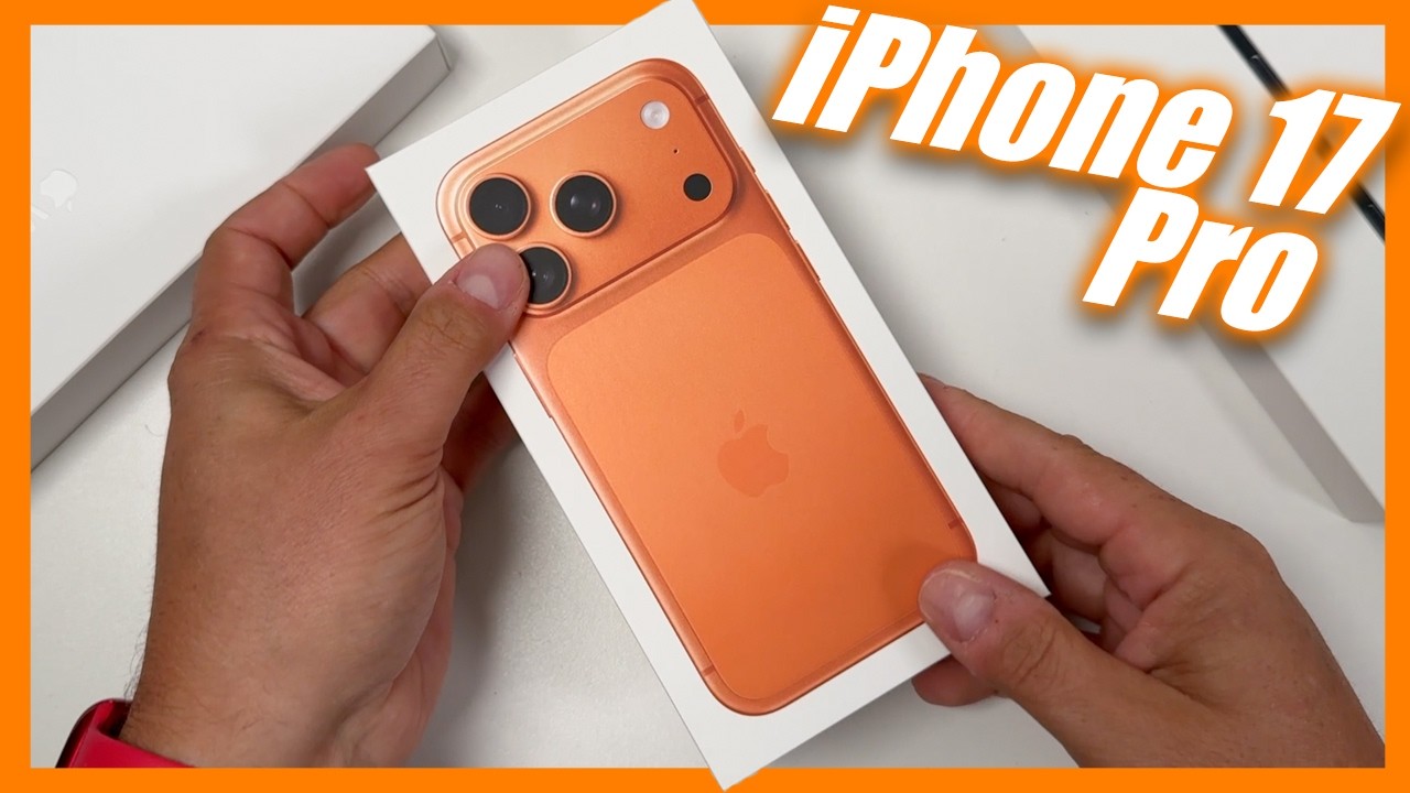Orange iPhone 17 Pro Unboxing - First Look, Specs, Hands On - YouTube