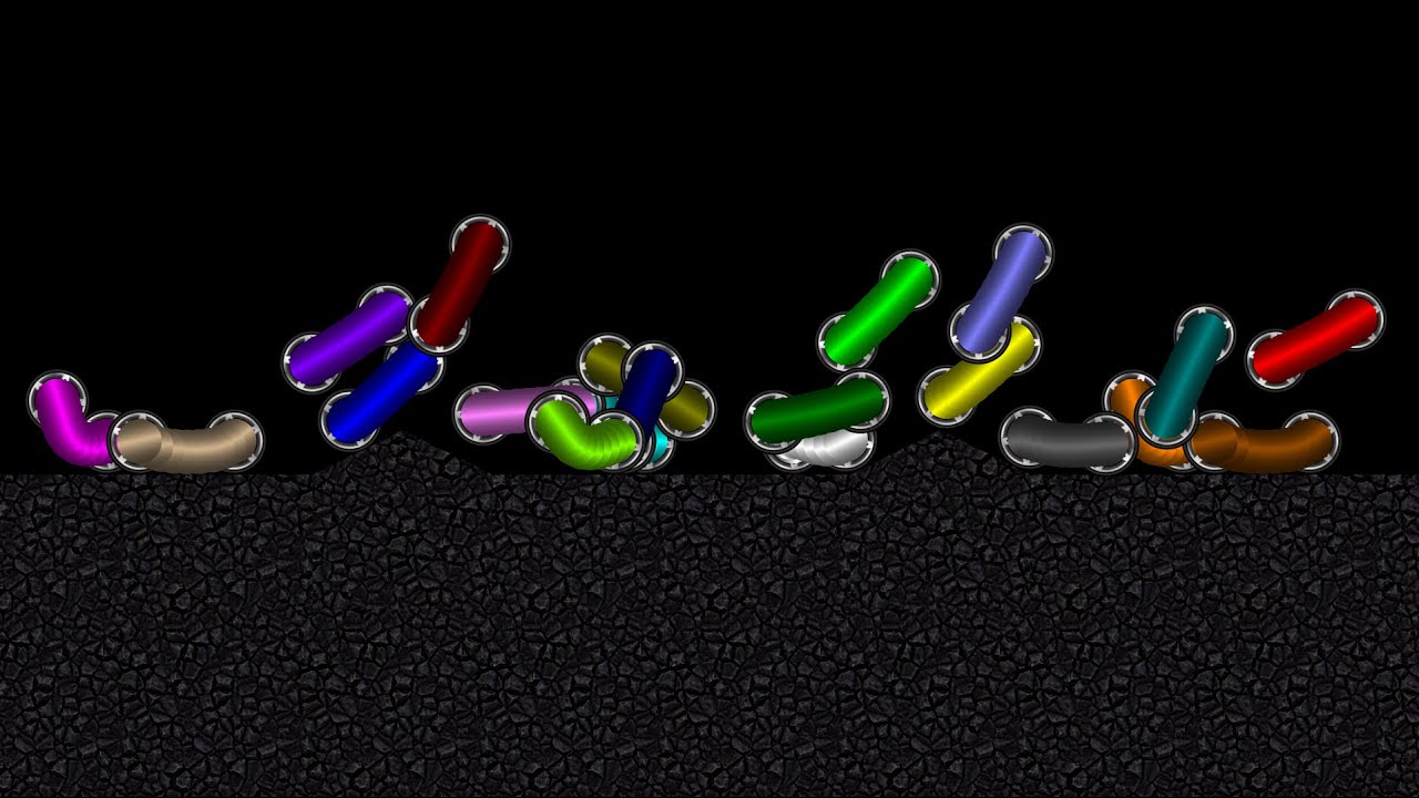 Worm Vehicle Race in Algodoo - YouTube