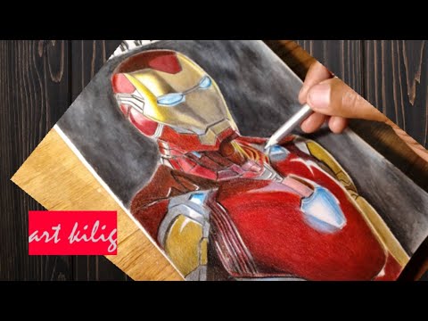 Drawing Iron Man (Color Pencil drawing) | Art Kilig - YouTube