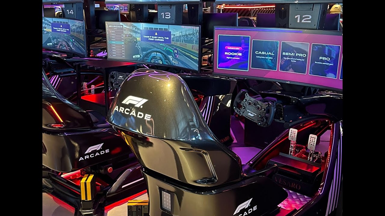 Step behind the wheel and go racing at DC’s brand-new F1 Arcade - YouTube
