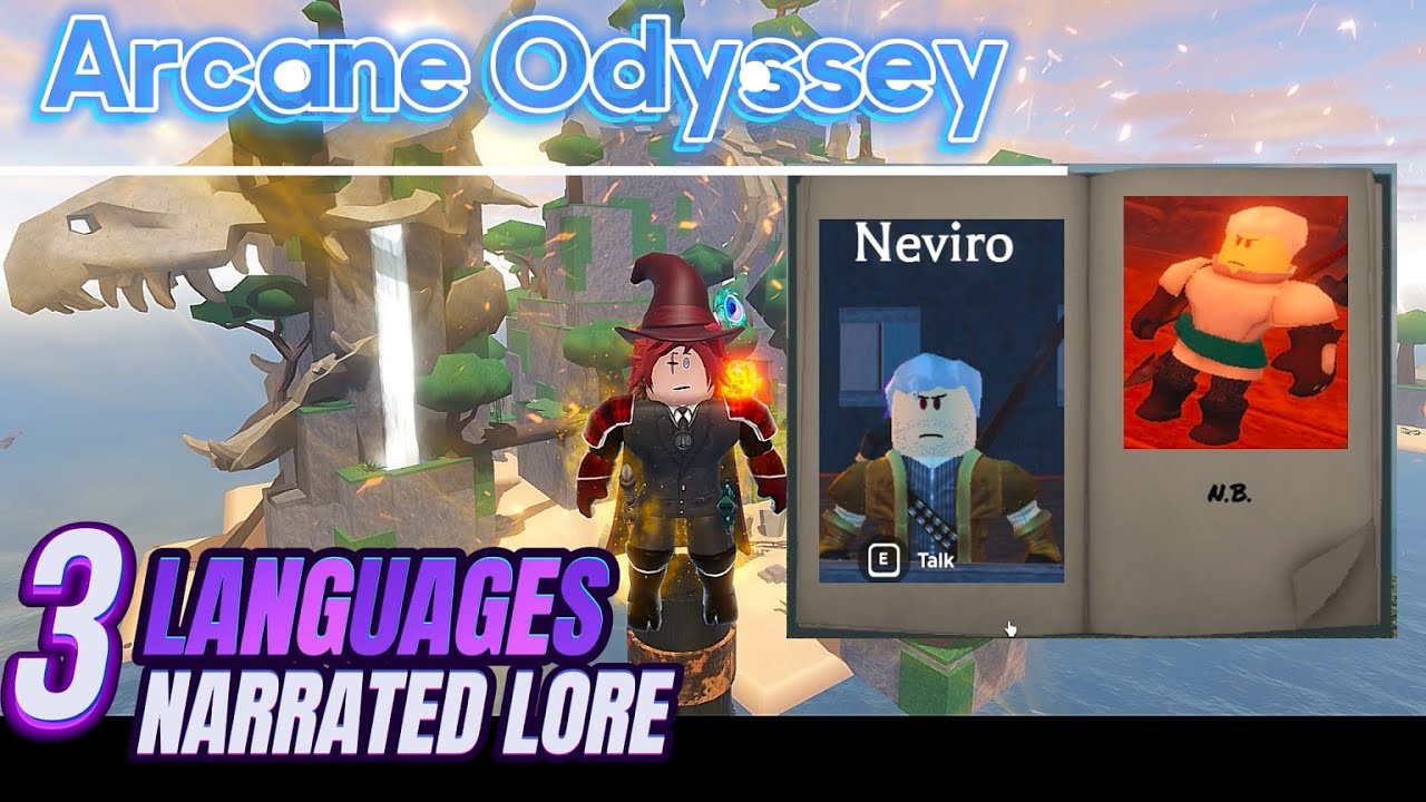 ROBLOX ARCANE ODYSSEY LORE NARRATED NEVIRO JOURNAL - YouTube